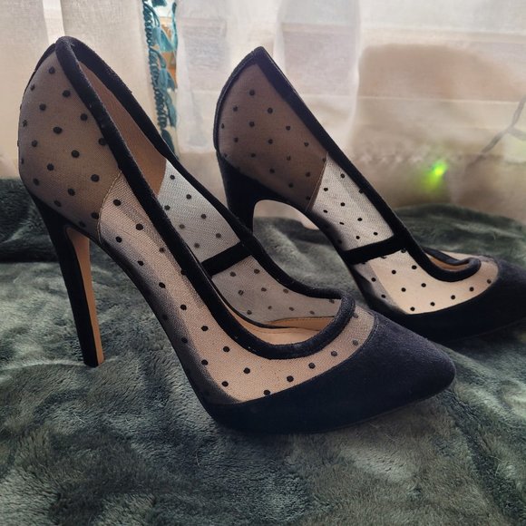 French Connection | Shoes | Black Polka Dot Pumps | Poshmark